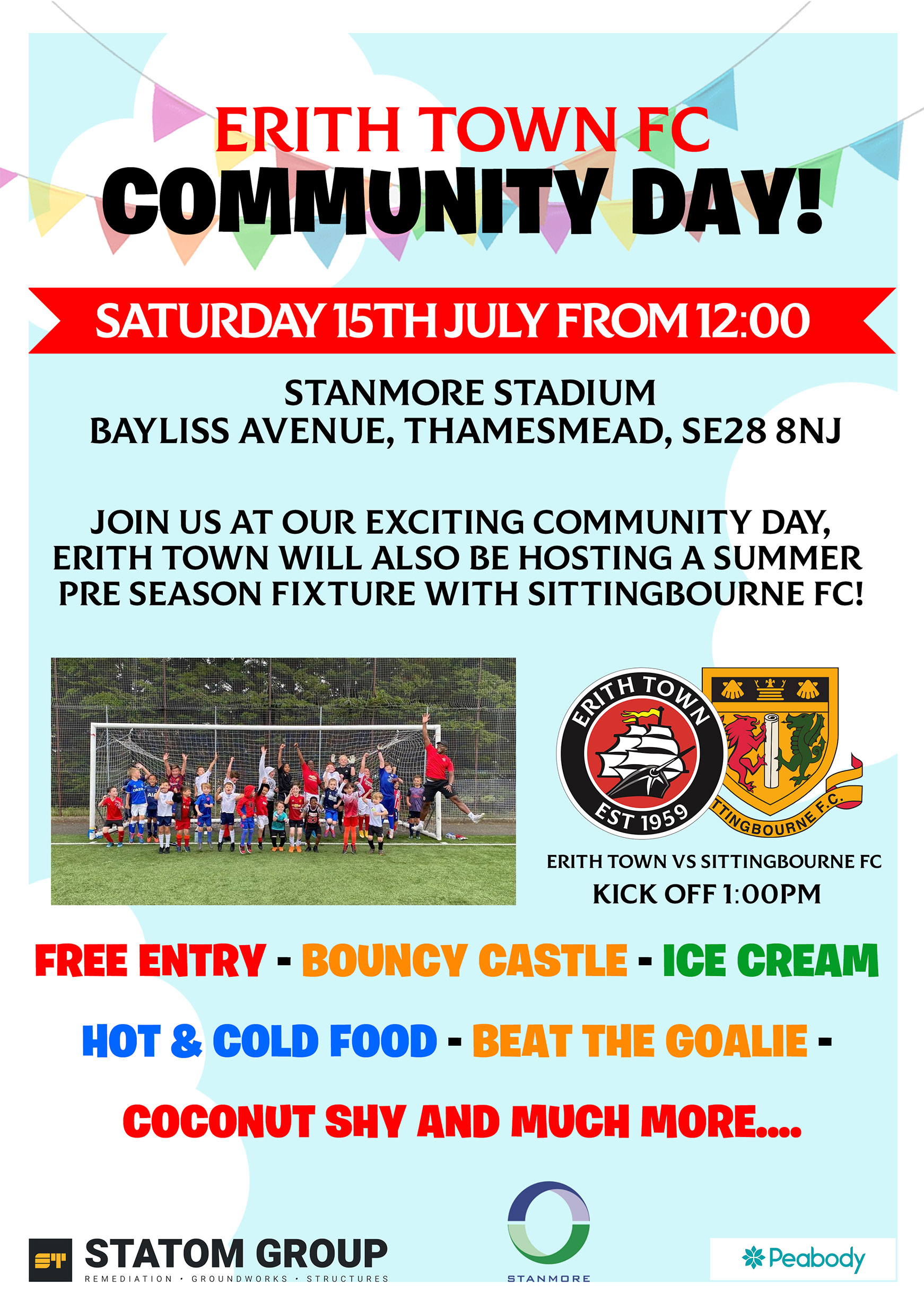 Join us for Erith Town FC Community Day – Erith Town FC