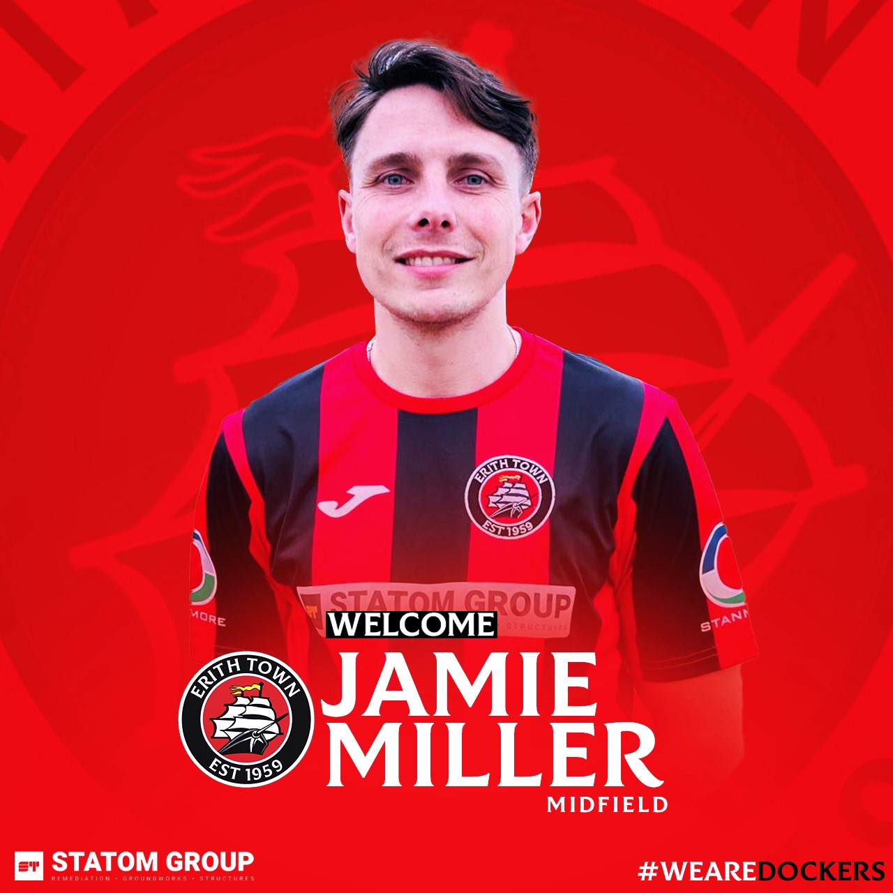 Erith Town Sign Midfielder Jamie Miller – Erith Town FC